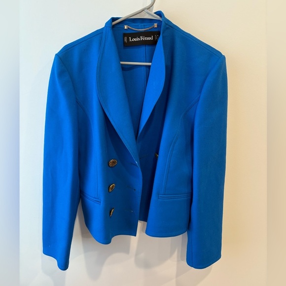 Louis Feraud | Jackets & Coats | Vintage Louis Feraud Double Breasted ...